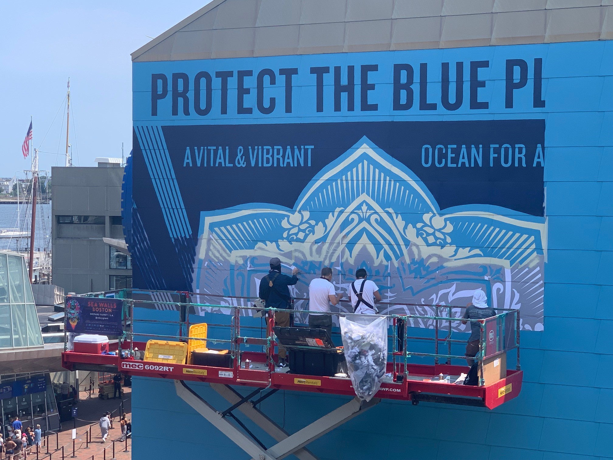 Murals arrive with a message for Boston: It’s time to act on ocean ...